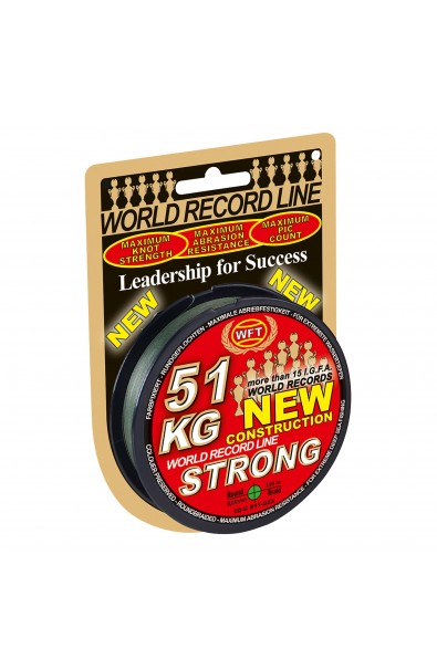 WFT World Record Line 0.25mm 39kg 150m Moss Green - Vobler.ee